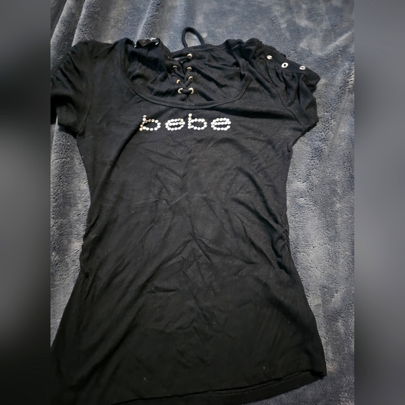 bebe | Tops | Bebe Black Shirt | Poshmark